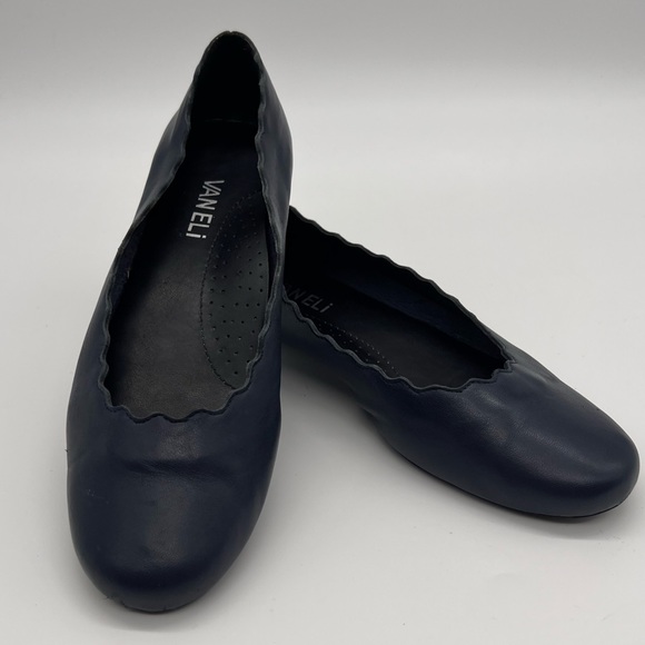 Vaneli | Shoes | Vaneli Sancia Navy Ballet Flats Size 65 | Poshmark